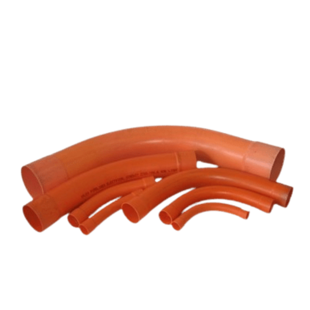 Electrical Duct Extended Radius Bend - Solo Plastics